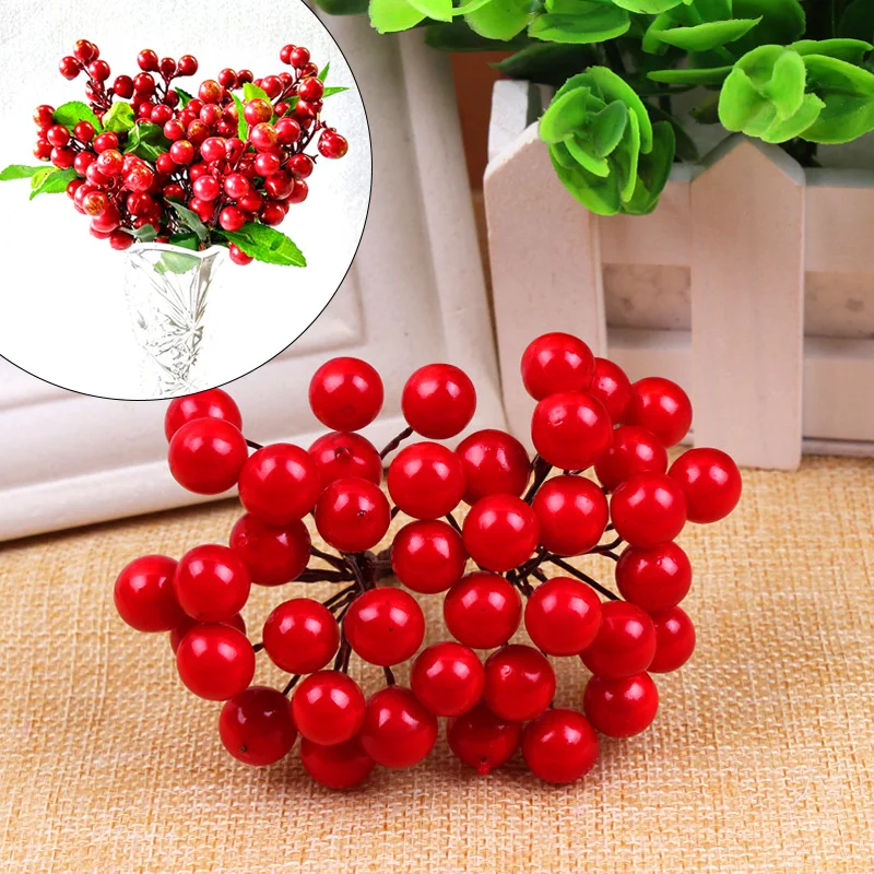 40Heads-Artificial-Berry-Branches-Fake-Berry-Twigs-Simulated-Plant ...