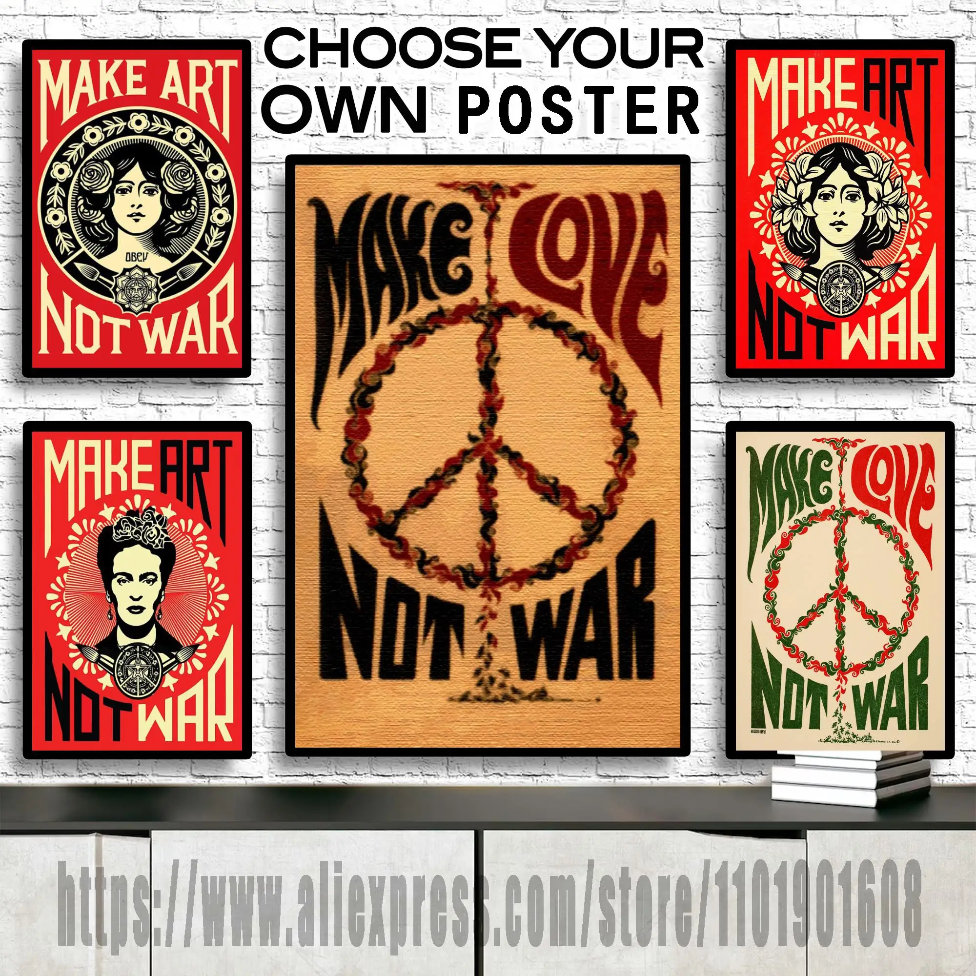 Make Love Not War Poster