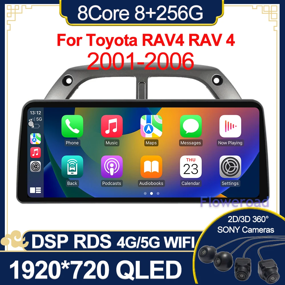 7862-256G-Android-12-Car-Radio-For-Toyota-RAV4-RAV-4-2001-2002-2003 ...