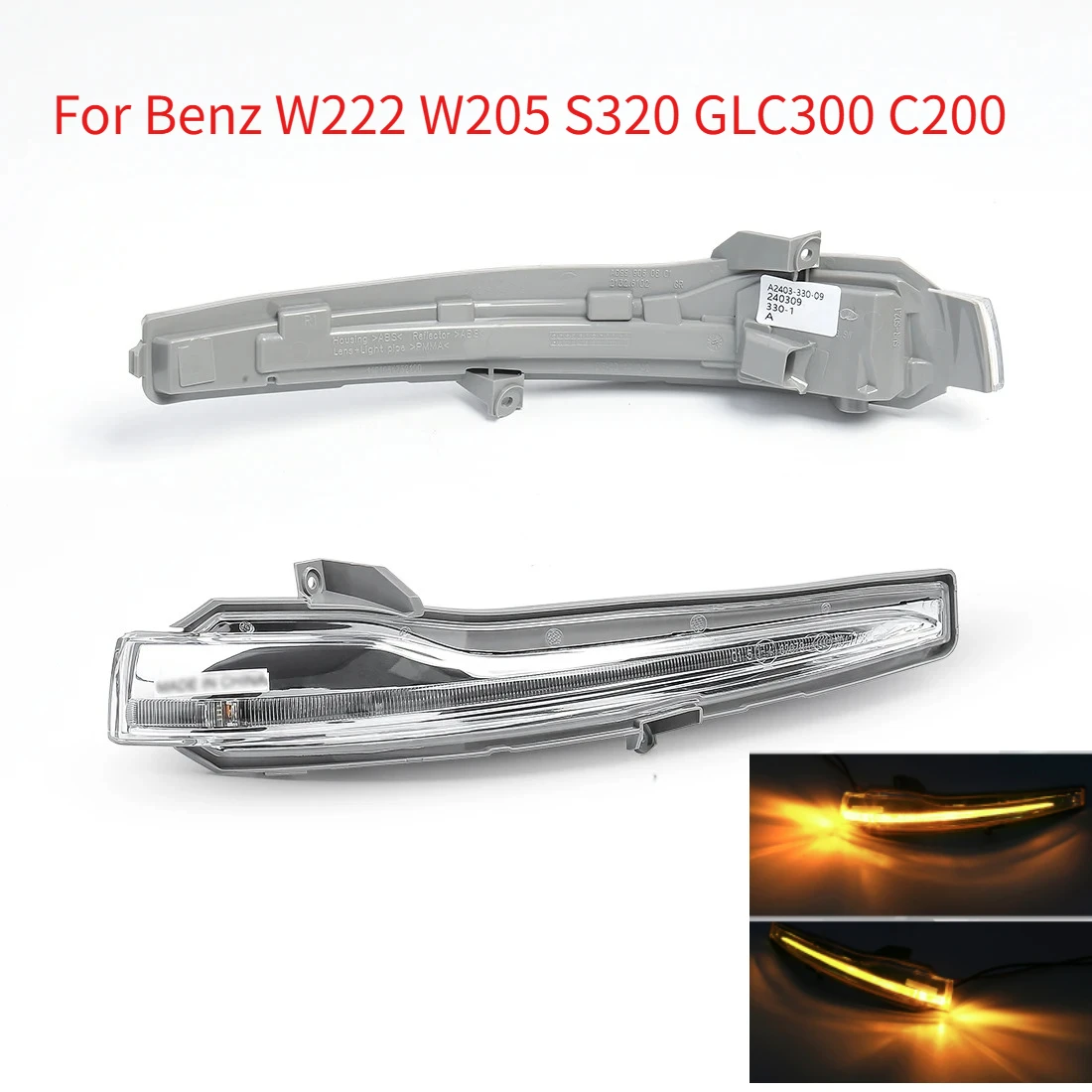0999060143/0999060243 Rear View Mirrors Turn Signal Lamp For Benz W222 ...