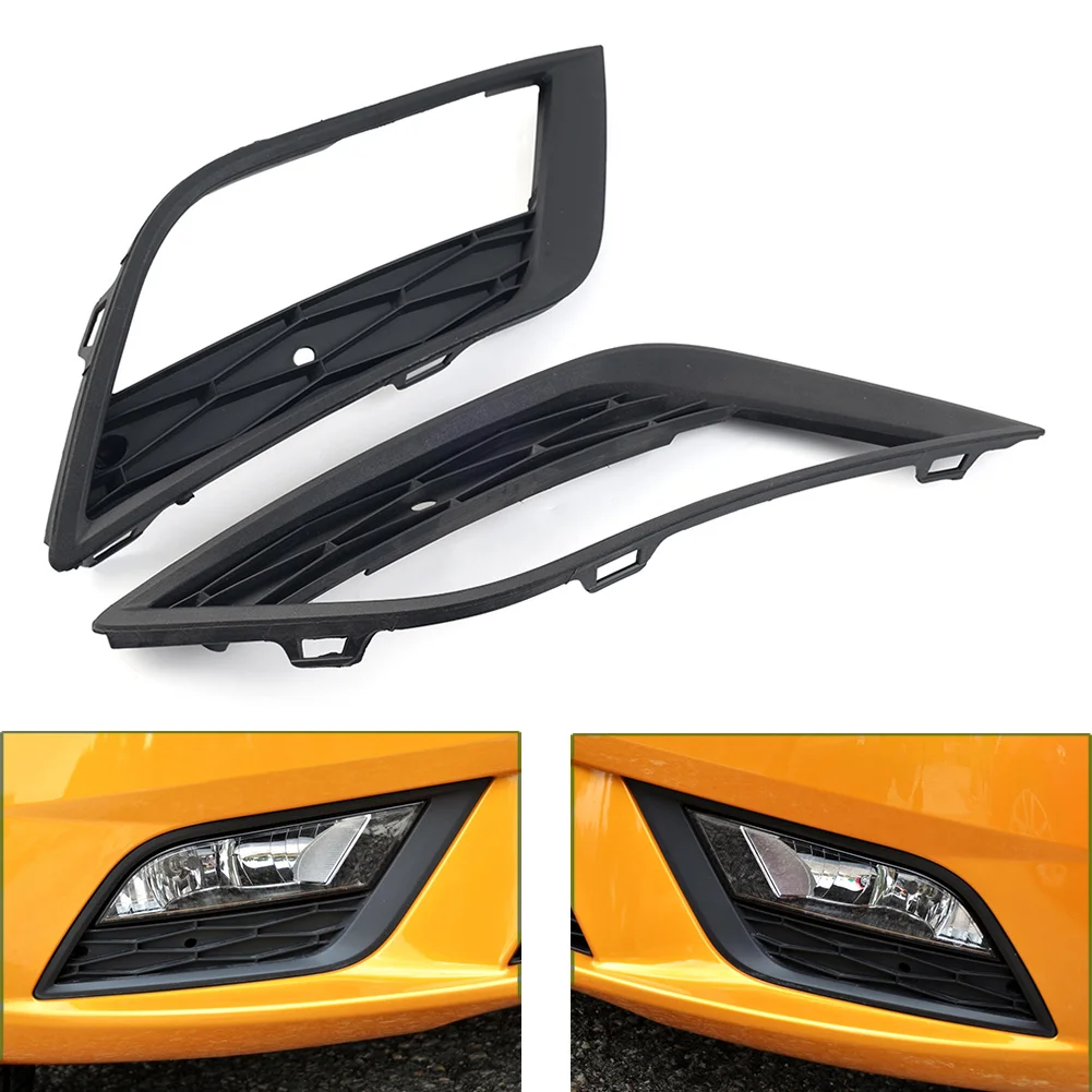 2Pcs Car Front Lower Bumper Grille Fog Light Grill Cover For Seat Ibiza ...