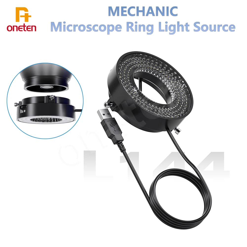 Mechanic 72 / 144 LED Stereo Microscope Ring Light Lamp Brightness ...