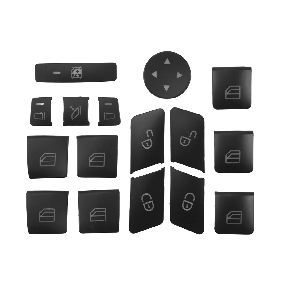 16PCS-Car-Door-Seat-Memory-Lock-Window-Glass-Lift-Button-Cover-Sticker ...
