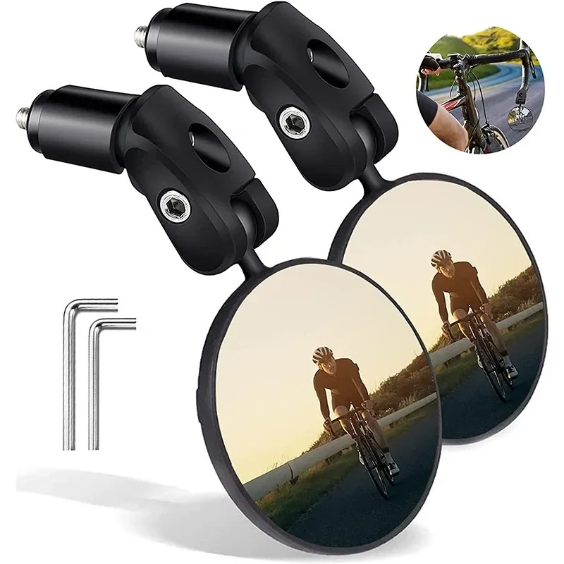 1-2PCS-Universal-Bicycle-Rearview-Mirror-Adjustable-Rotate-Wide-Angle ...