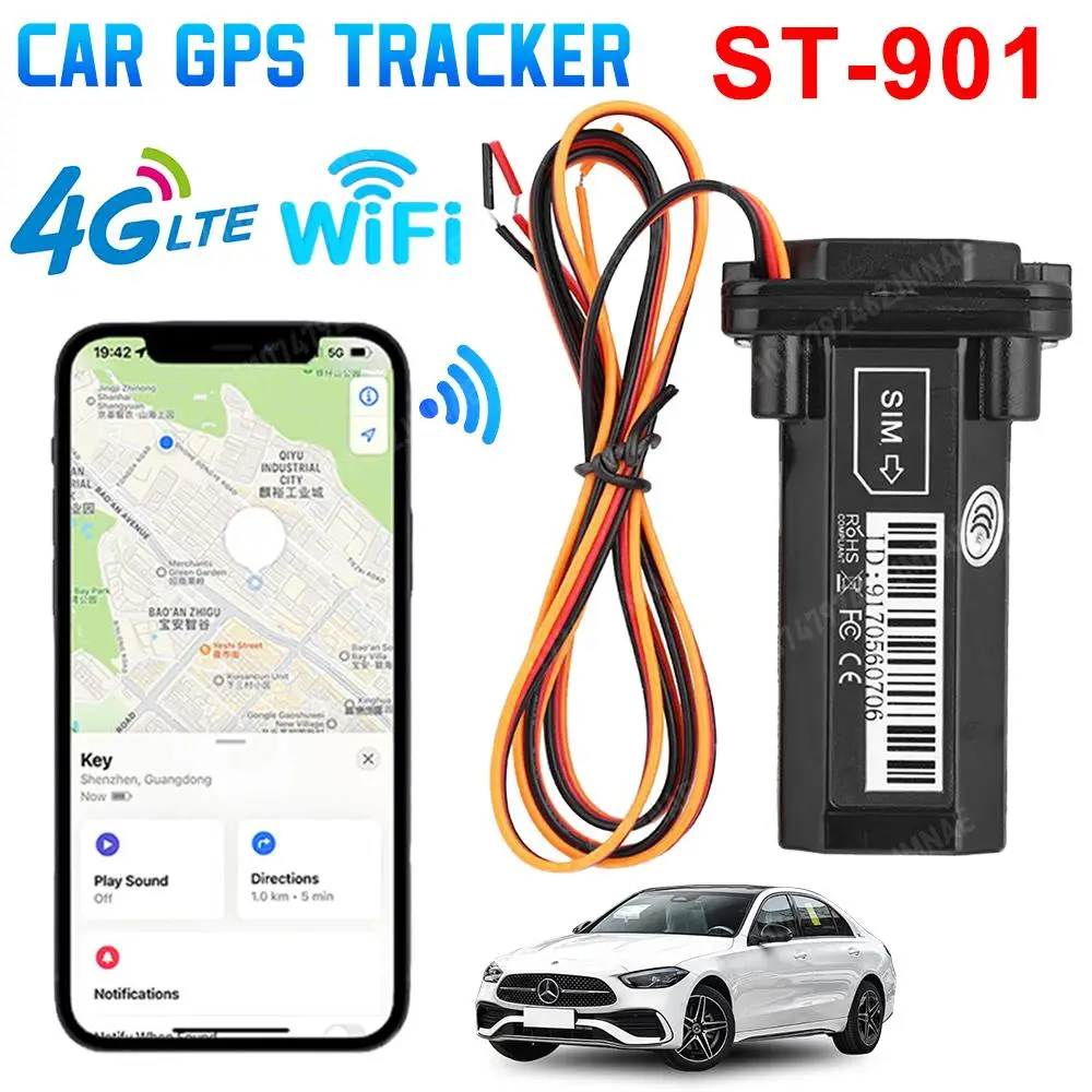 ST-901 Global GPS Tracker Waterproof Built-in Battery GSM Mini for Car ...