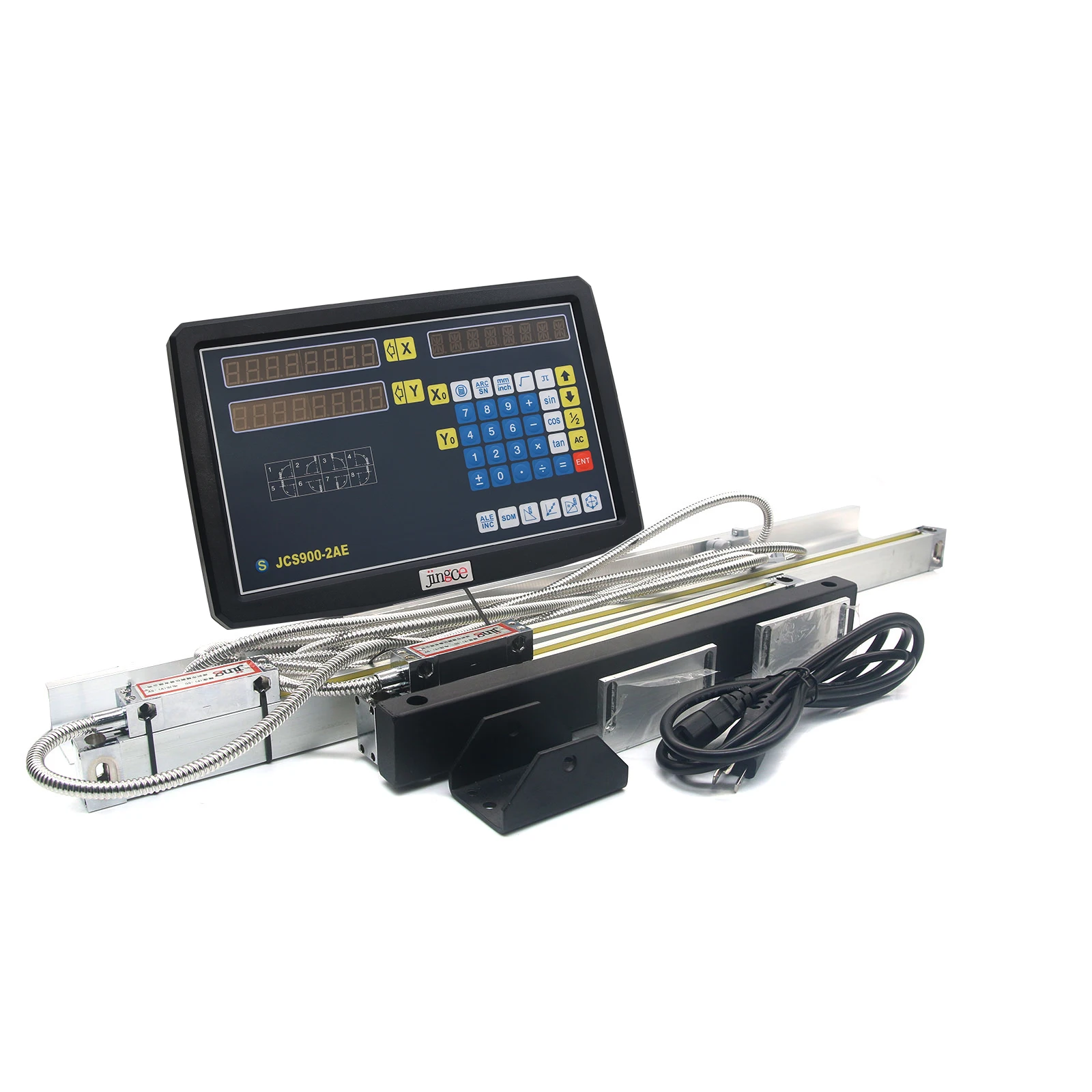 2 axis dro digital readout display medidor para fresar a máquina de torno com escala linear ...