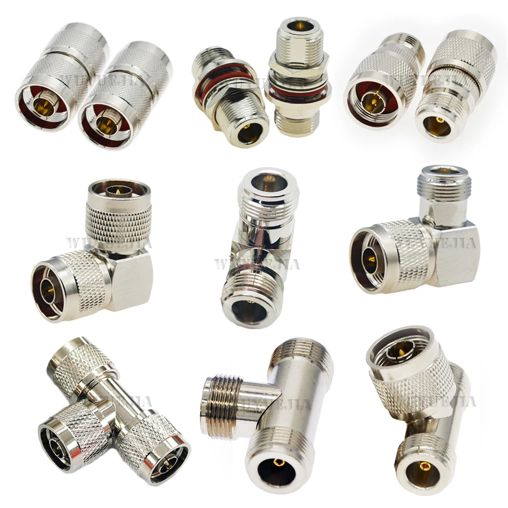 L16-N-Type-Connector-PL259-Male-Female-SO239-90Degree-Right-Angle-Tee ...