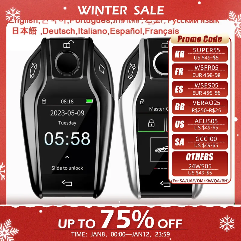 Llave-LCD-inteligente-modificada-a-distancia-Universal-entrada-sin ...