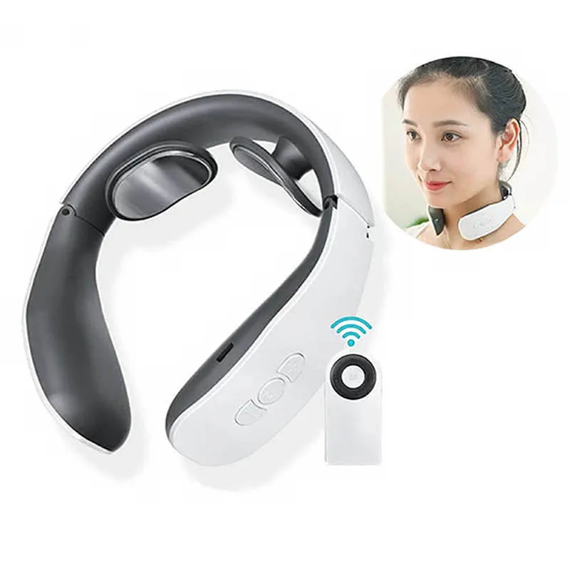 Electric Neck Massager 15 Intensity Sensing Smart Back Massage 4 Pulse ...