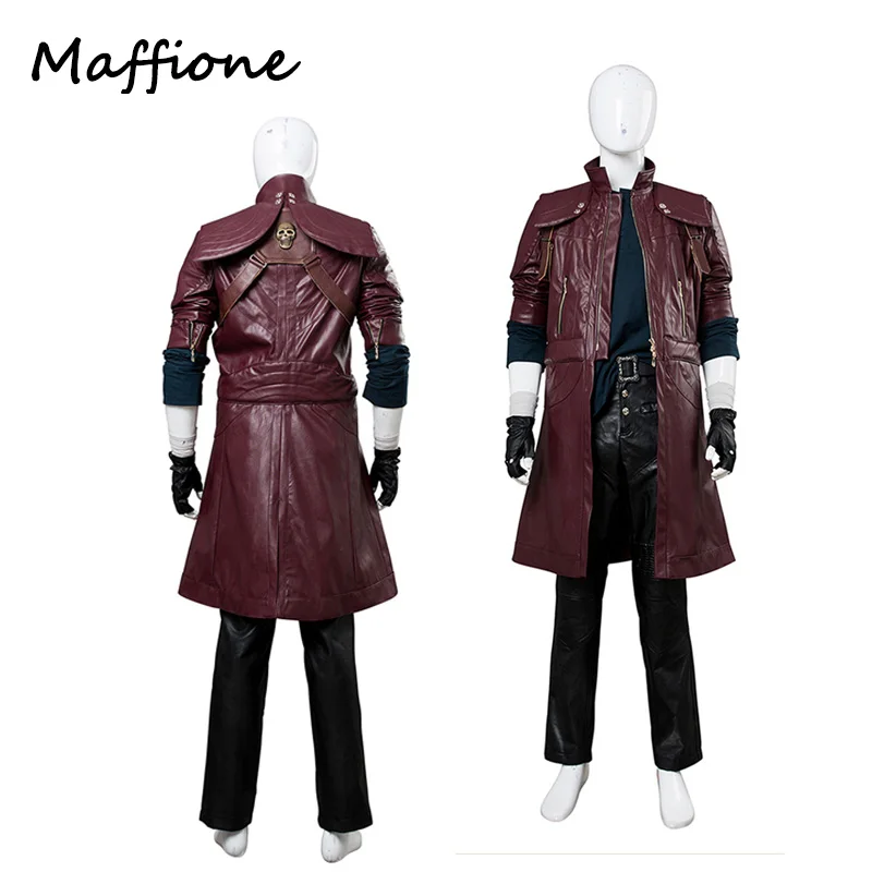DMC-5-Dante-Cosplay-Men-Costume-Outfits-Leather-Jacket-Adult-Male-Long ...
