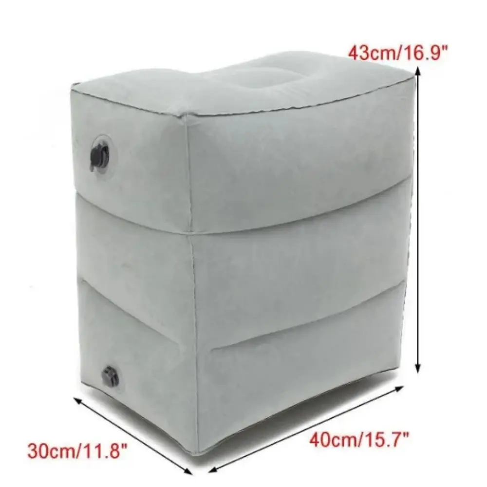 1pc-Inflatable-Foot-Rest-Pillow-For-Travel-Portable-Adjustable-Three ...