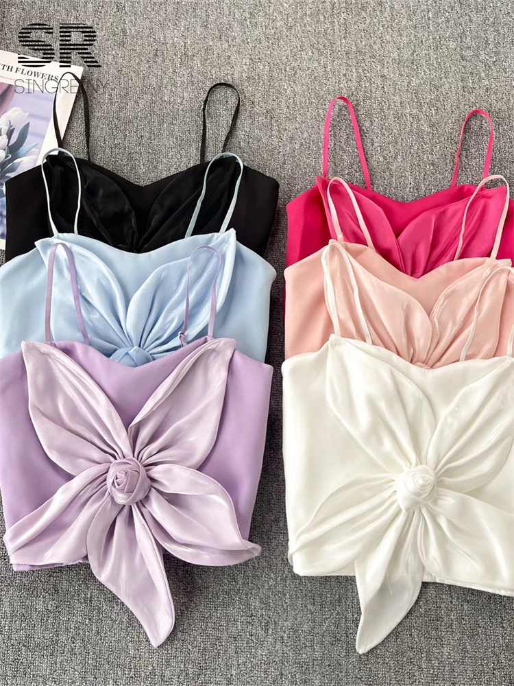 SINGREINY-Fashion-3D-Flower-Design-Camis-Women-Sexy-Hotsweet-Slim-Mini ...