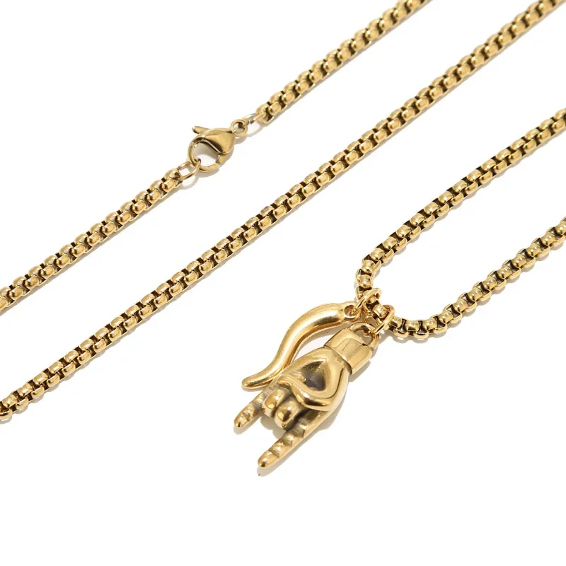 Portafortuna Italian Lucky Hand Horn Anti Evil Good Luck Double ...