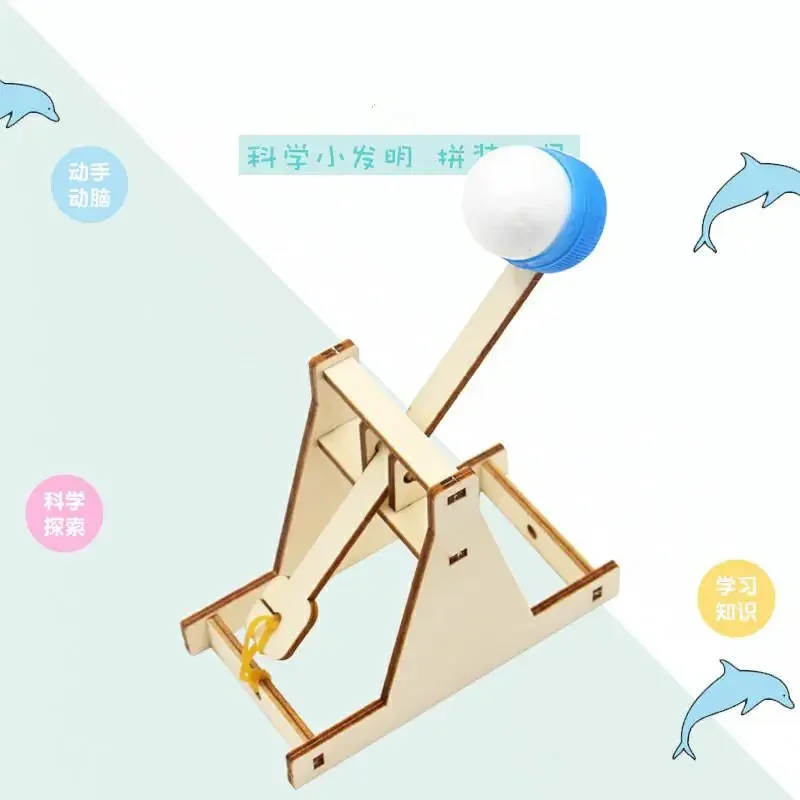 Wooden Catapult Model Kit DIY Trebuchet Educational Science Assembly ...