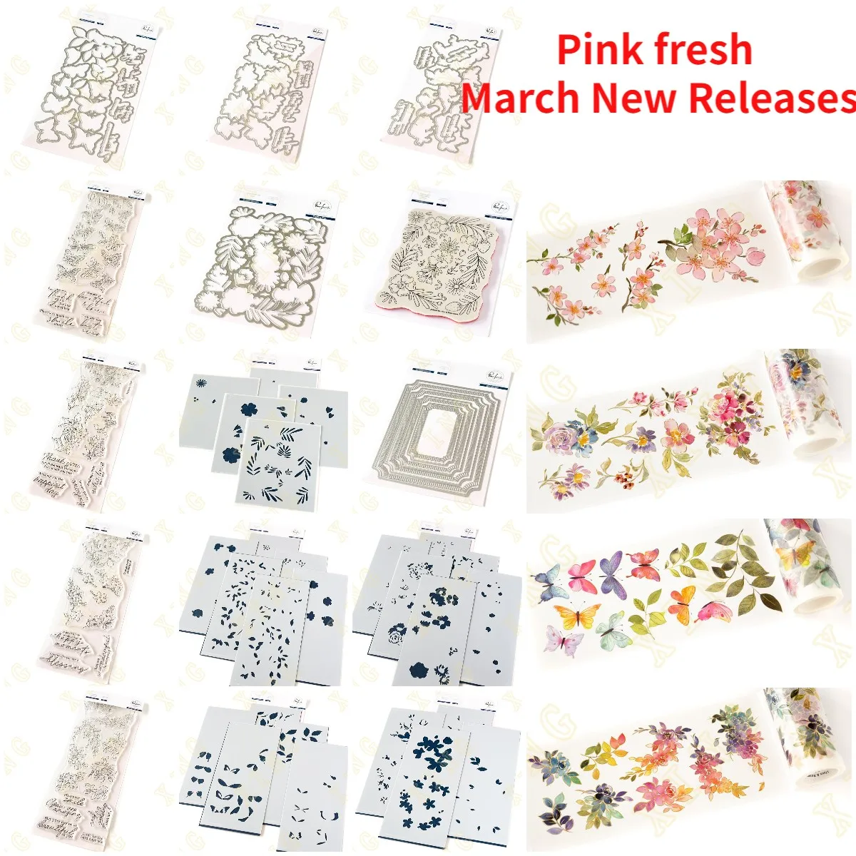 New-Blossoms-Butterflies-in-Spring-Metal-Cutting-Dies-Stamps-Stencil ...
