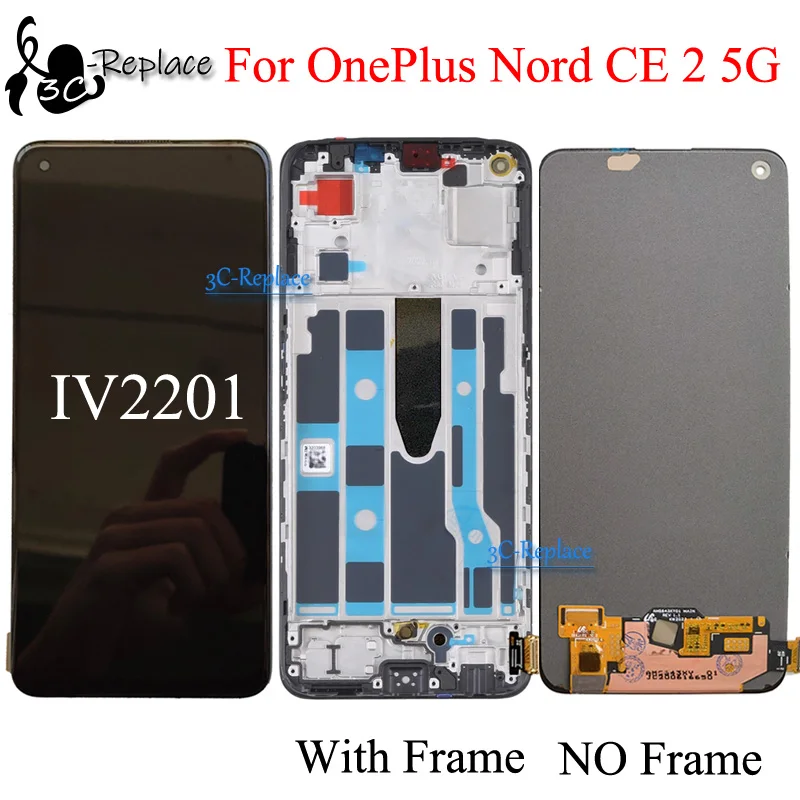 Amoled-TFT-Black-6-43-inch-For-OnePlus-Nord-CE-2-5G-IV2201-LCD-Display ...