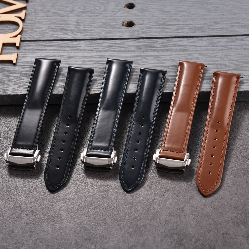 19/20/21/22mm For Omega Speedmaster Leather Strap Universal Original ...