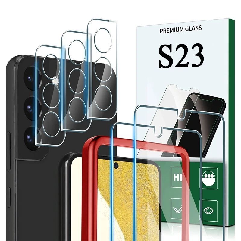 Front Back Tempered Glass For Samsung Galaxy S23/S23+/S23 Plus HD Clear ...