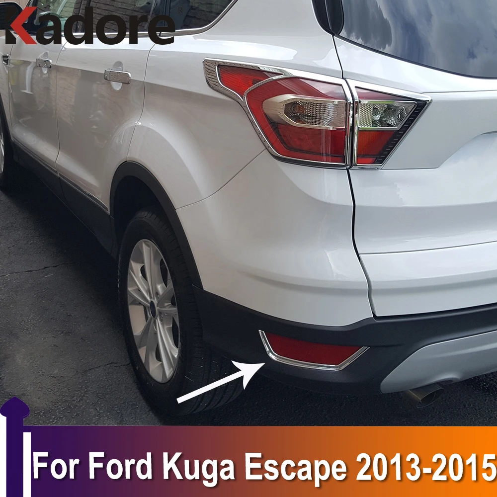 For Ford Kuga Escape 2013 2014 2015 Hatchback Abs Chrome Rear Fog Light ...