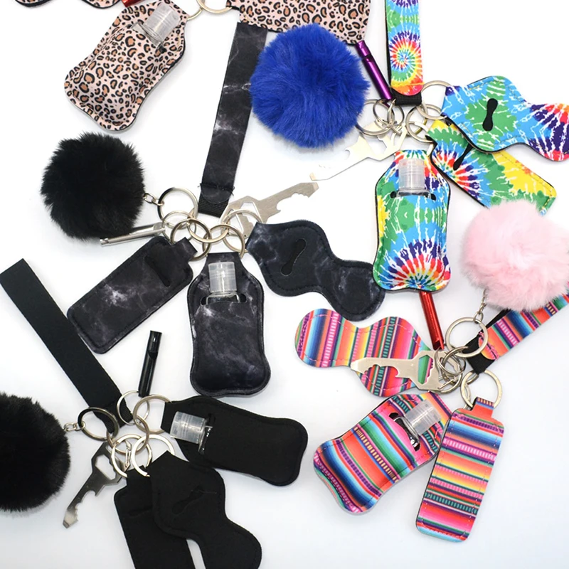 7PCS-Safety-Self-Defense-Keychain-Set-DIY-Keychain-Accessories-with ...