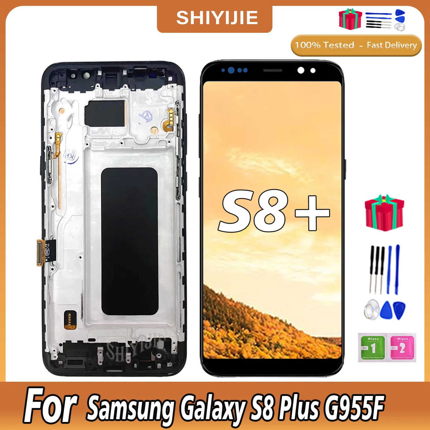 Aaa+ Quality Tft For Samsung Galaxy S8 Plus G955 G955f Lcd Touch Screen ...
