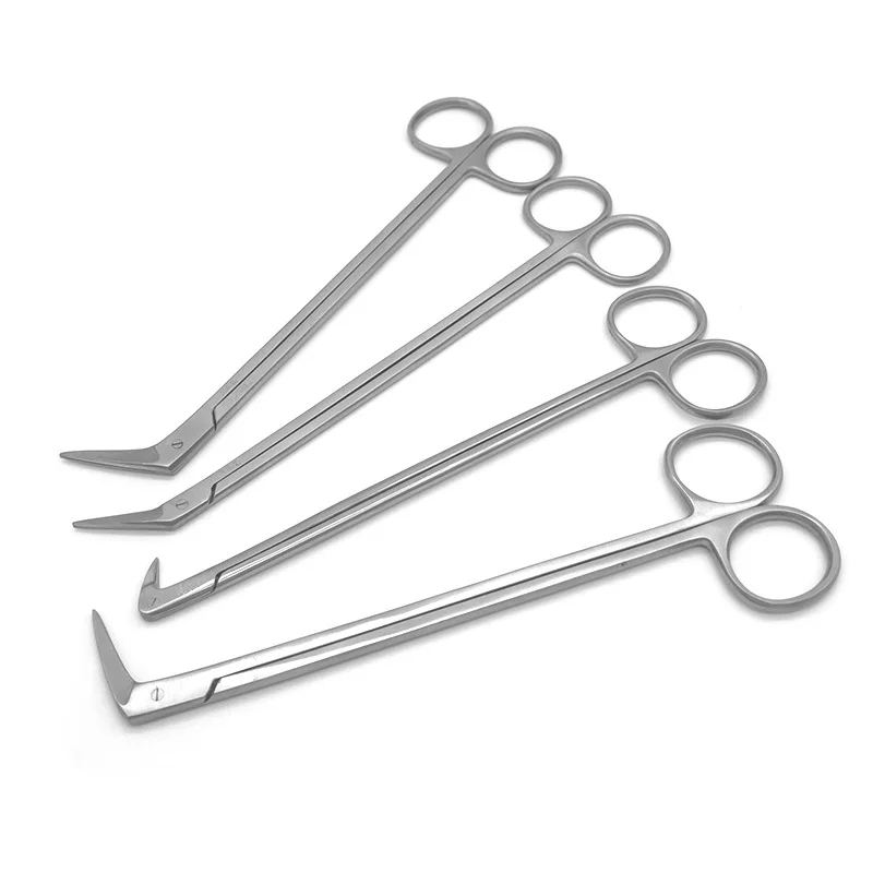Stainless Steel Micro Bird's Beak Scissors Potts Surgical Angled ...
