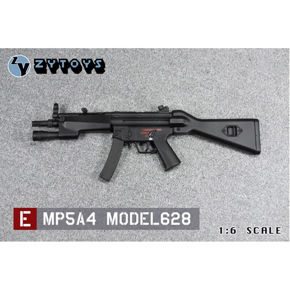 1/6th MP5 Submachine Gun MP5A4 Model628 Black PVC Material Can't Be ...