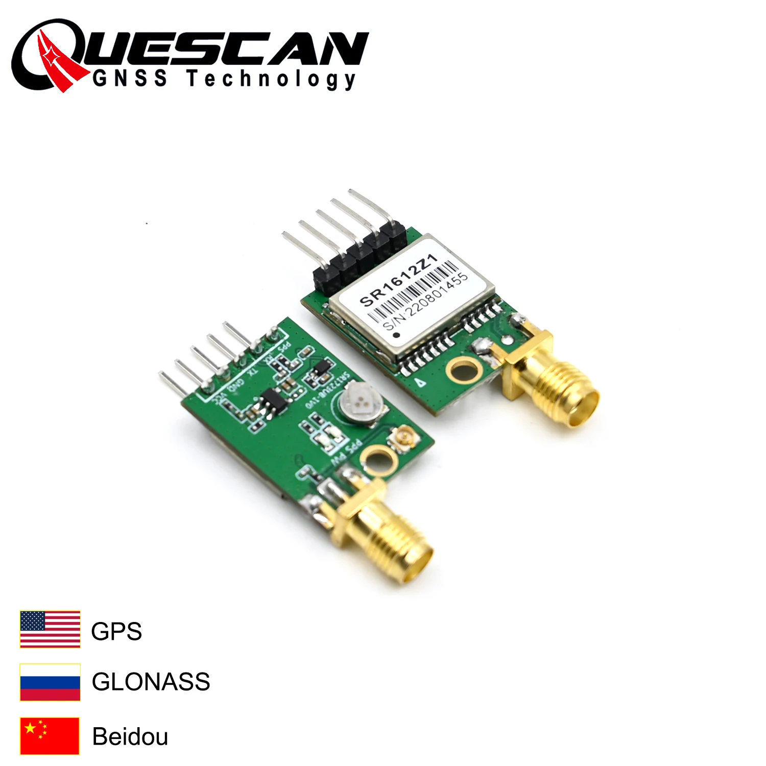 QUESCAN-Small-Size-TTL-3-3V-5V-Multimode-GNSS-GPS-Beidou-GLONASS-Module ...