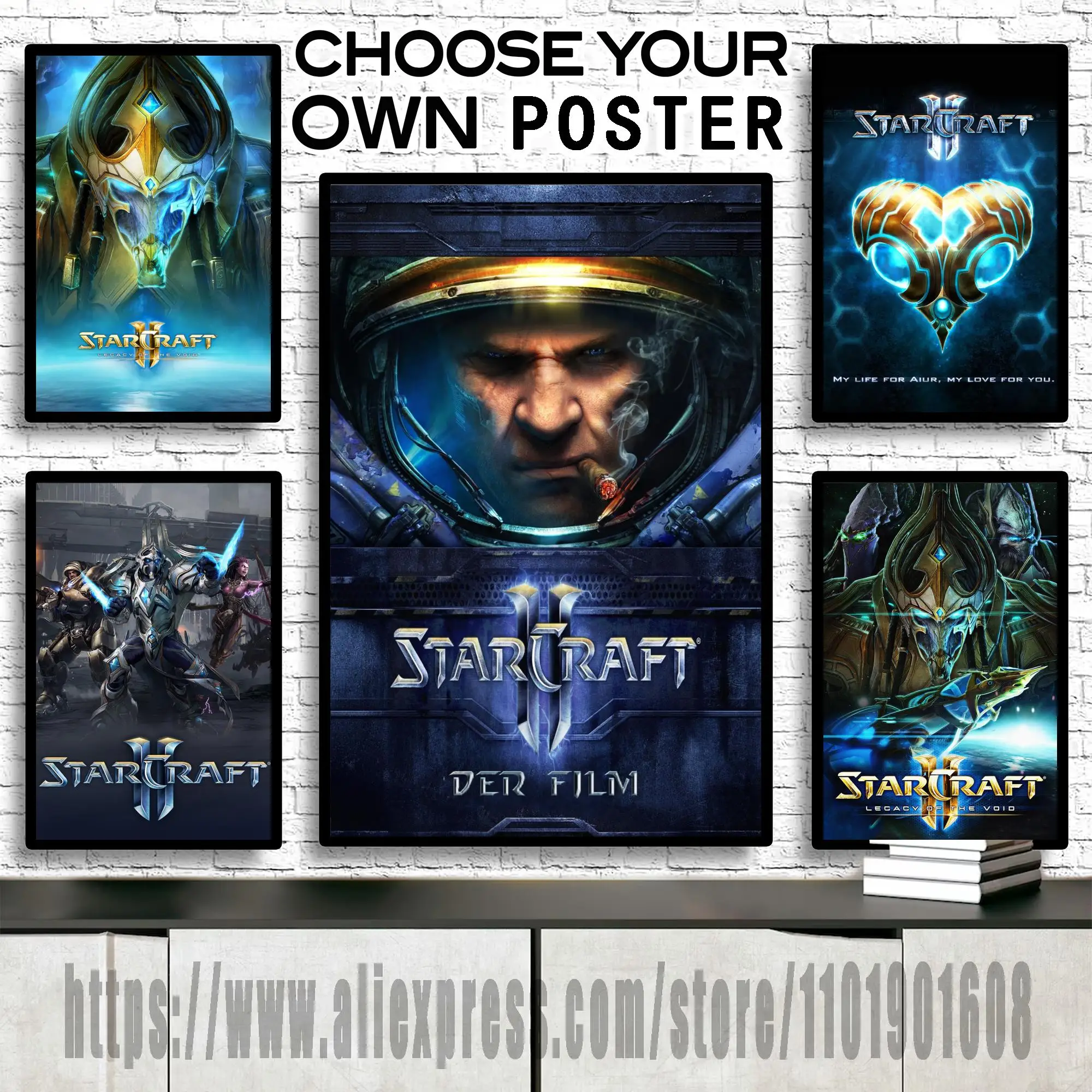 Classic-StarCraft-II-Legacy-of-The-Void-Canvas-Art-and-Wall-Art-Poster ...