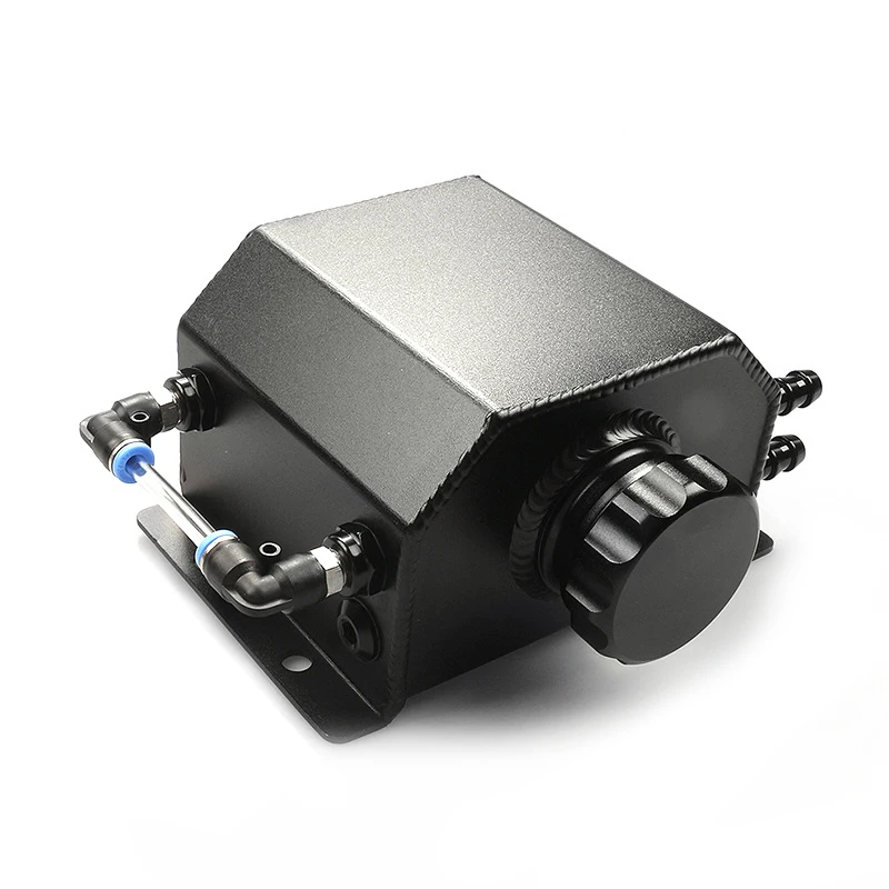1L-Black-Aluminum-Alloy-Radiator-Coolant-Overflow-Expansion-Tank ...