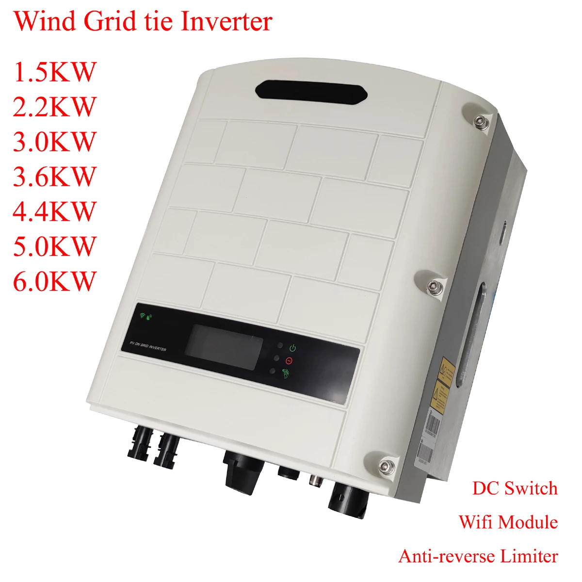Wind Power On Grid Tie Inverter 3000W/3KW MPPT Waterproof IP65 With ...