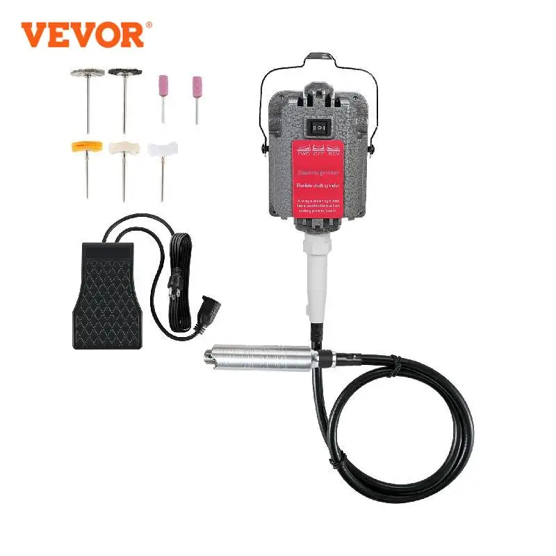 VEVOR-230W-Mini-S-R-Flex-Shaft-Mill-w-Foot-Pedal-4mm-Chuck-Hanging ...