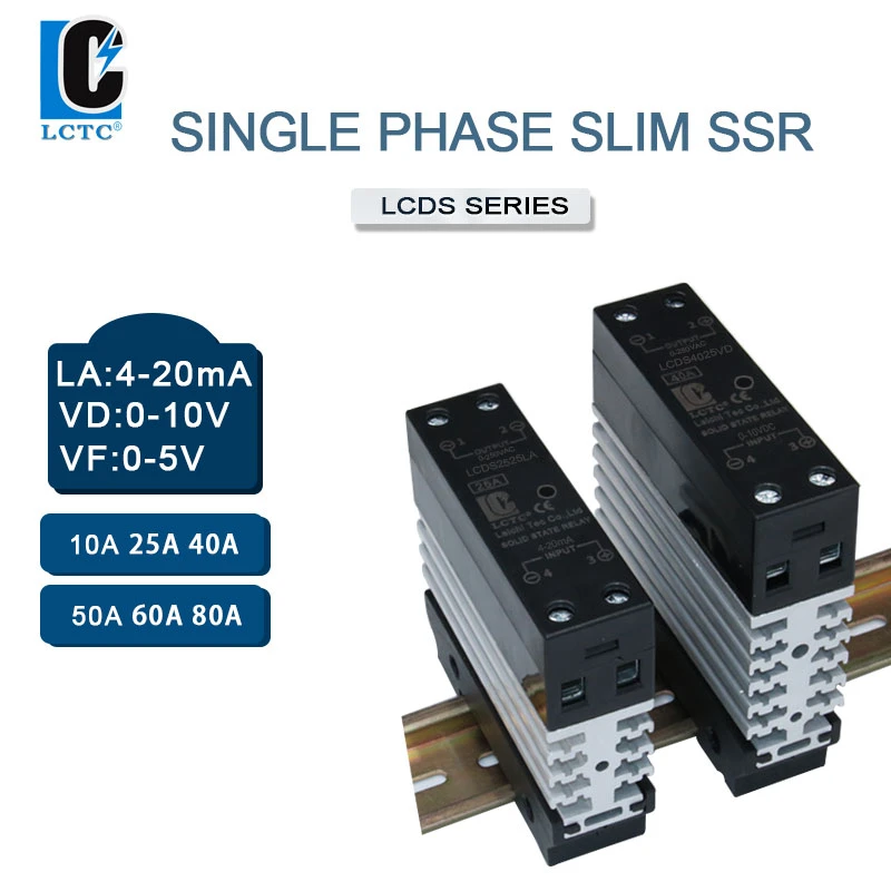 Voltage Regulator New Slim 0-10v 4-20ma 0-5v Control Single Phase Solid ...