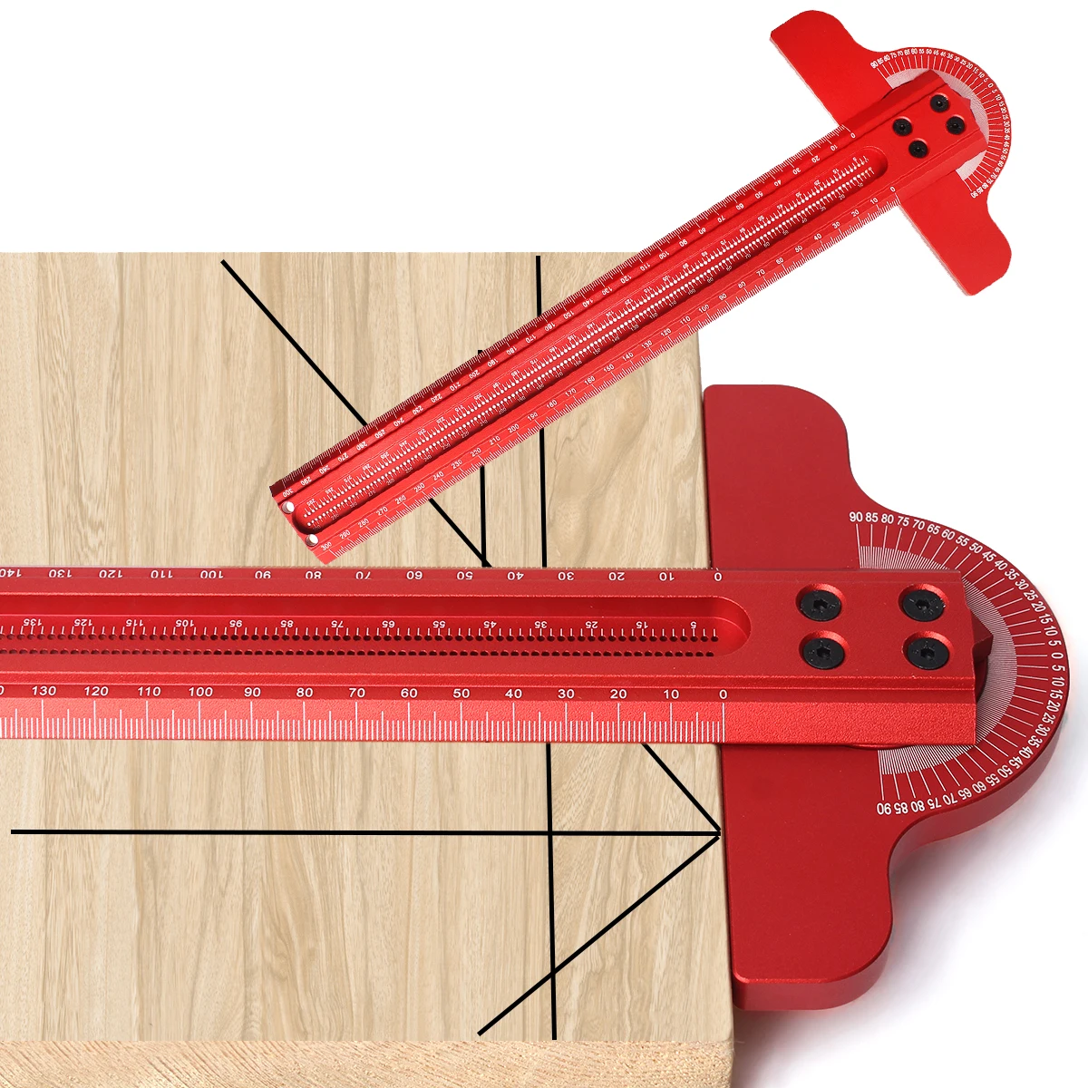 Woodworking-Edge-Angle-Ruler-300-500mm-Home-Decoration-Ruler-Adjustable ...