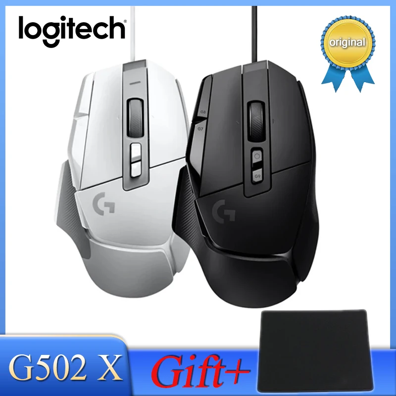 Logitech-G502X-Wired-Gaming-Mouse-Lightforce-Hybrid-Optical-mechanical-Primary-Switches-Hero-25k ...