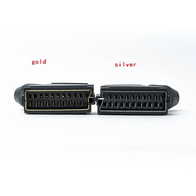Scart plug 21 pin male connector Connect Port Socket Interface ...