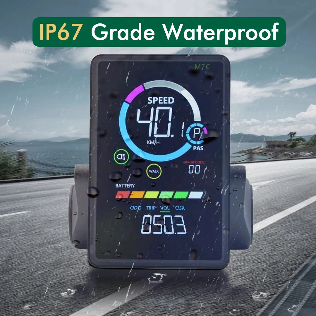 E-bike-LCD-M7C-2-Colorful-Display-Meter-24V-60V-SM-Waterproof ...