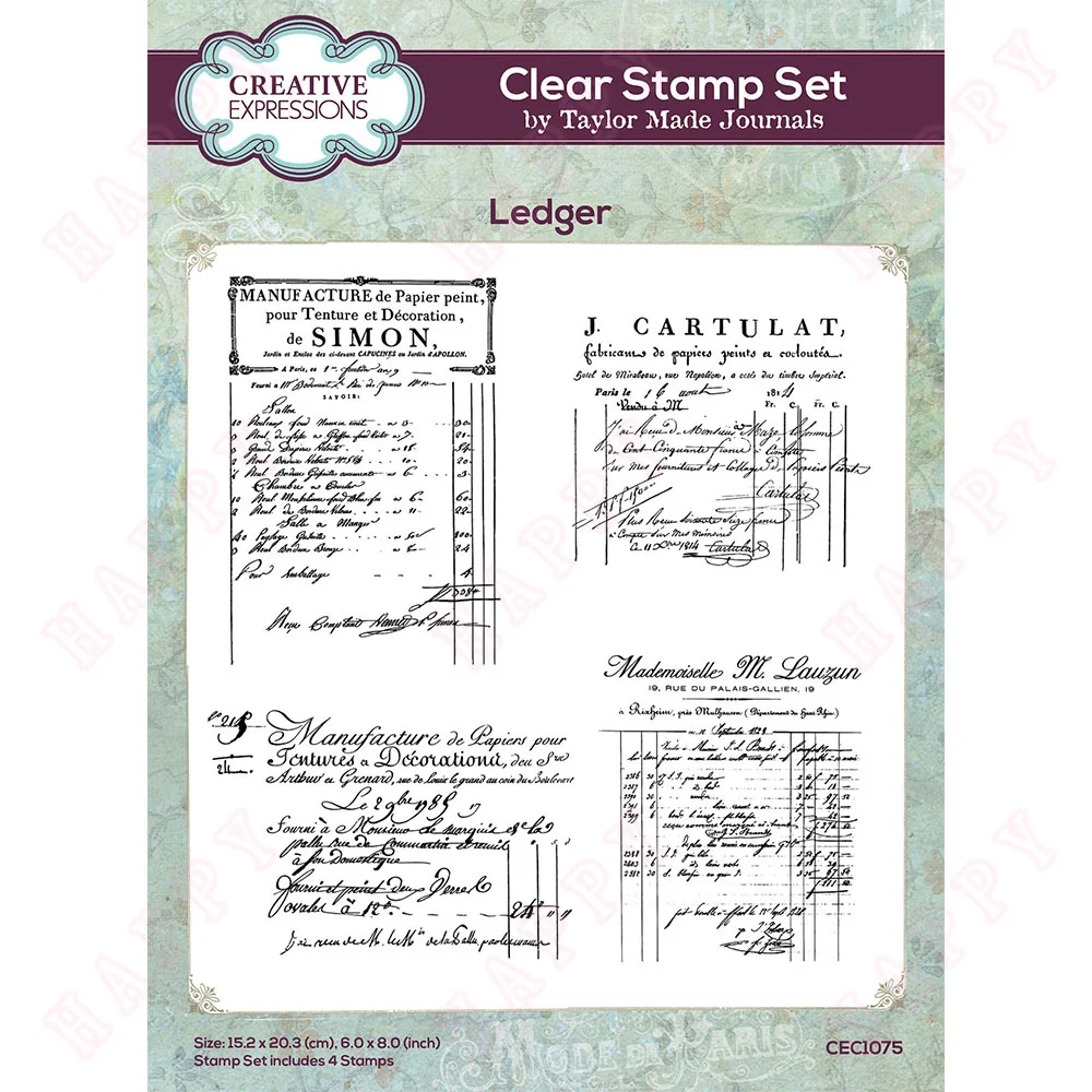 Ledger-Clear-Stamps-For-DIY-Scrapbook-Photo-Album-Handmade-Paper-Card ...