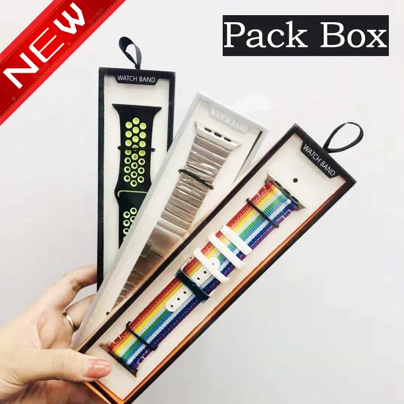 Simple Watch Strap Box Case for Apple Watch Band 6 5 4 3 Box Paper Pack ...