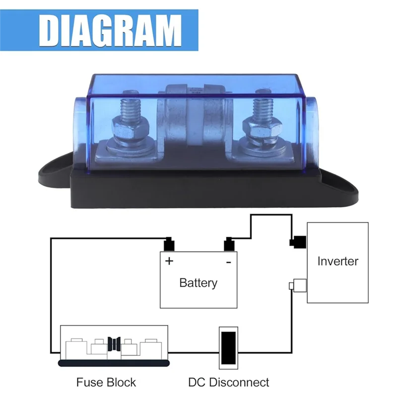 【Home-Accessories】Class T Fuse 150V DC Operating Block Anl Block 200A ...