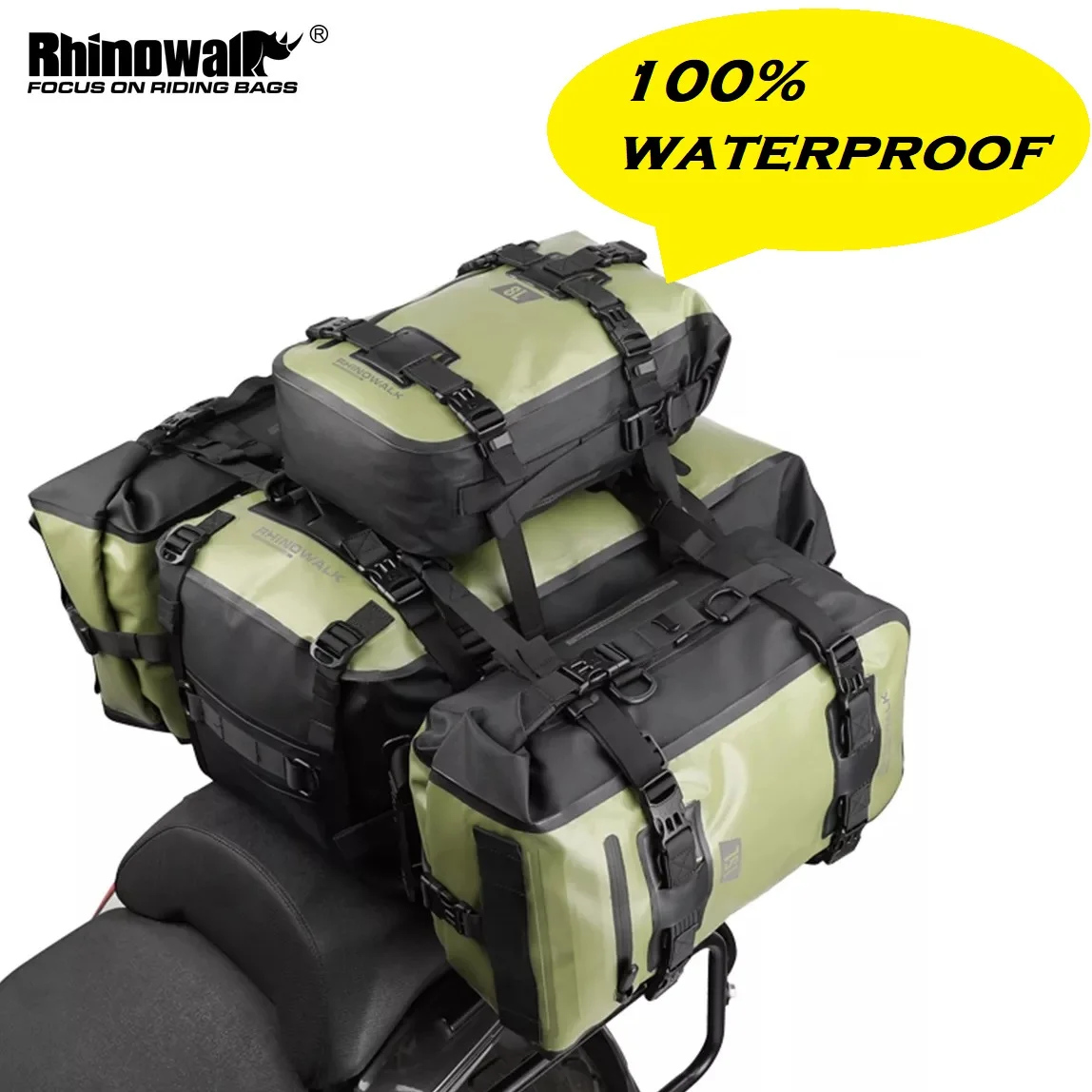 Rhinowalk motocicleta saco de viagem à prova dwaterproof água moto saco ...