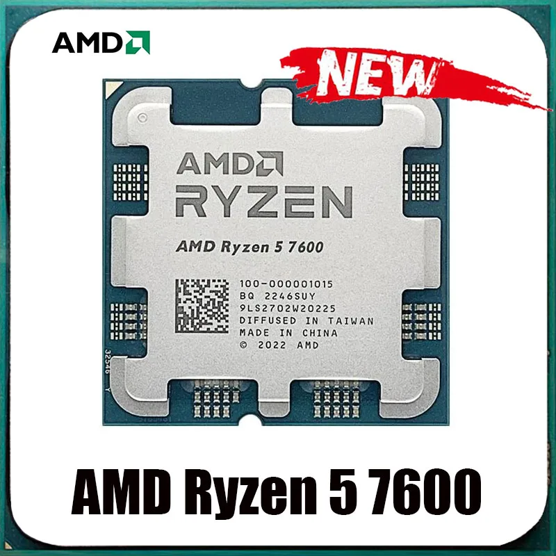 Procesador de CPU AMD Ryzen 5 7600 R5 7600 3,8 GHz 6-Core 12-Thread ...