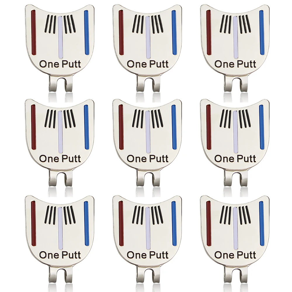 1PC-One-Putt-Golf-Ball-Marker-with-Magnetic-Hat-Clip-Putting-Alignment ...