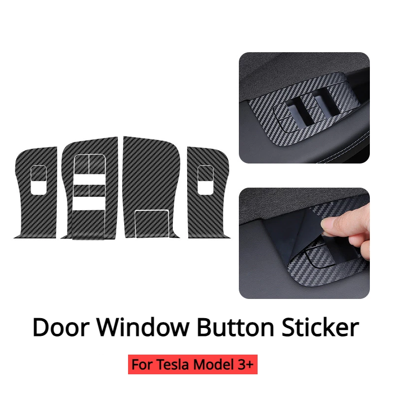 Door-Window-Button-Sticker-for-2024-Tesla-New-Model-3-Highland-Lifting ...