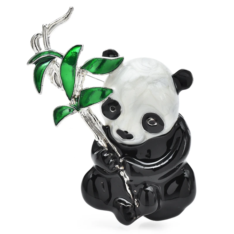 Wuli-baby-Big-Lovely-Panda-Brooches-For-Women-Unisex-Enamel-Eating ...