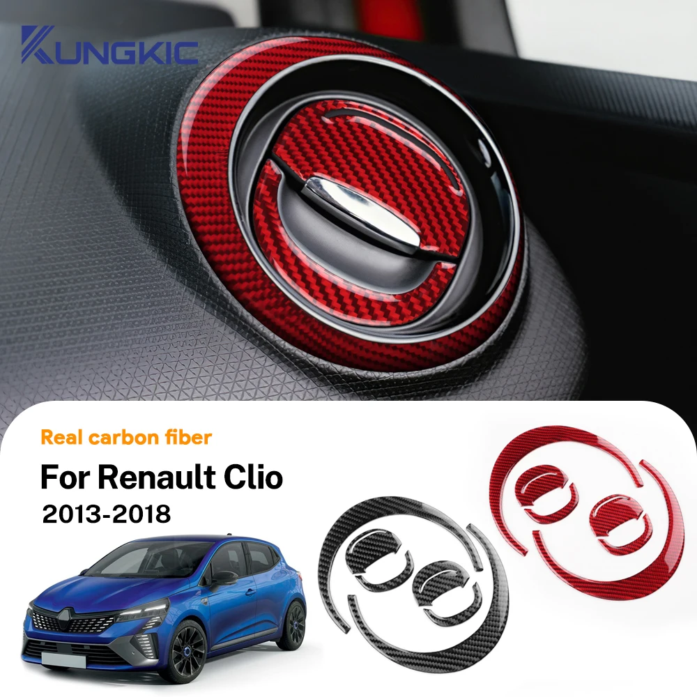 Real Soft Carbon Fiber For Renault Clio 4 Mk4 IV 2013 2014 2015 2016 ...