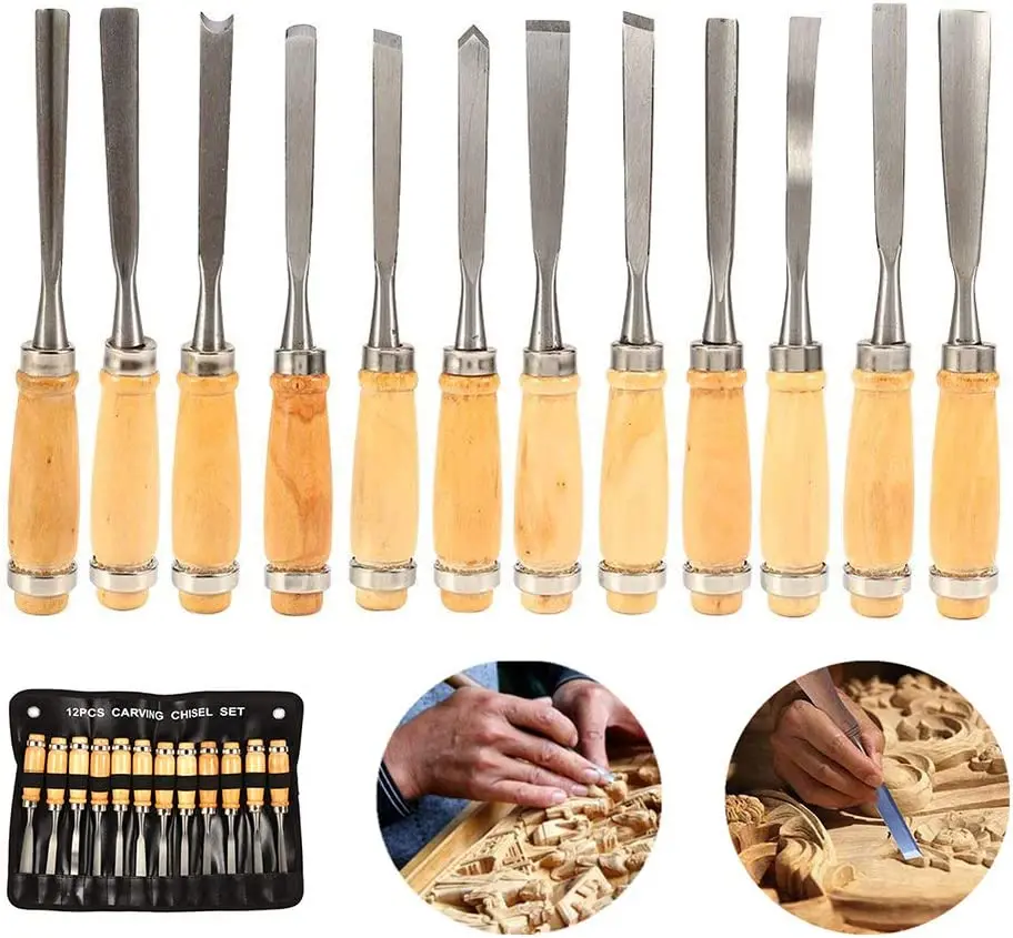 Professional-Wood-Carving-Chisel-Tool-Set-Carpenters-Woodworking ...
