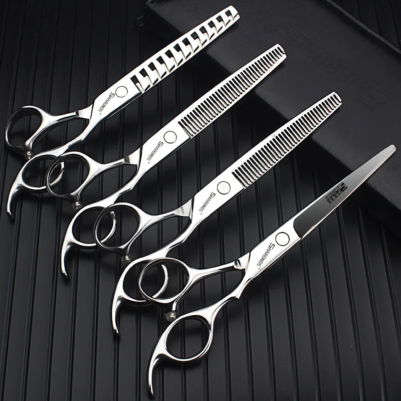 Hairdresser hairdressing scissors play shift thinning scissors set 6.5 ...