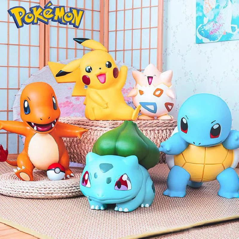 Tamanho grande 40cm pokemon brinquedos pikachu bulbasaur mewtwo figura ...