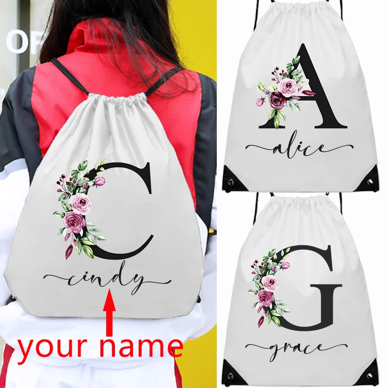 Custom Drawstring Backpack | Custom Name Drawstring Bag | Bag Backpack ...